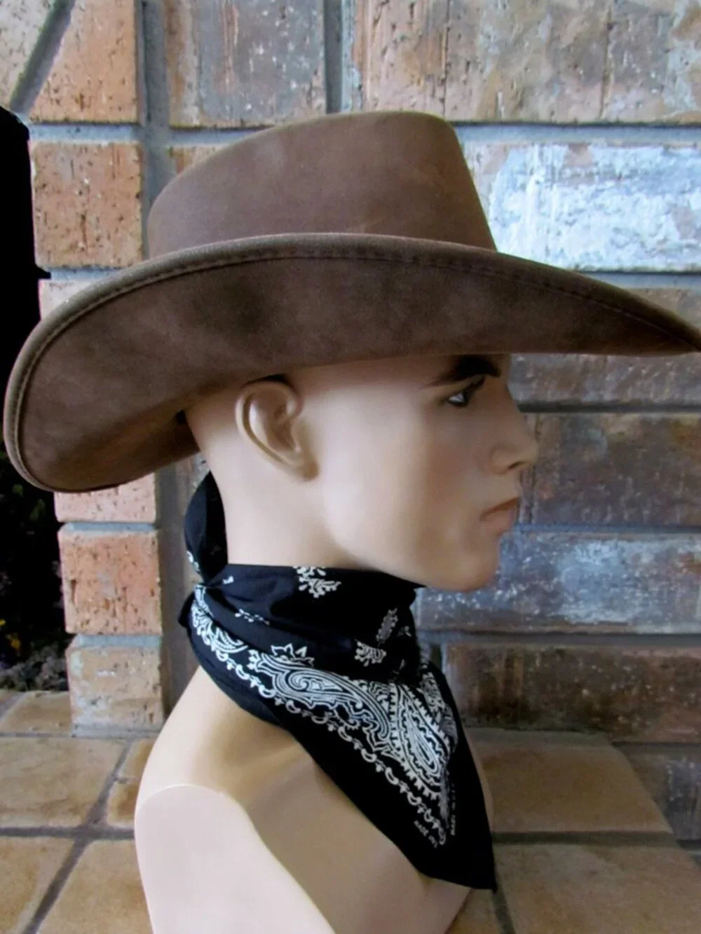 Accessories | Cowboy Hat For Costume L 7 12 23 34 Head Size Faux Suede ...